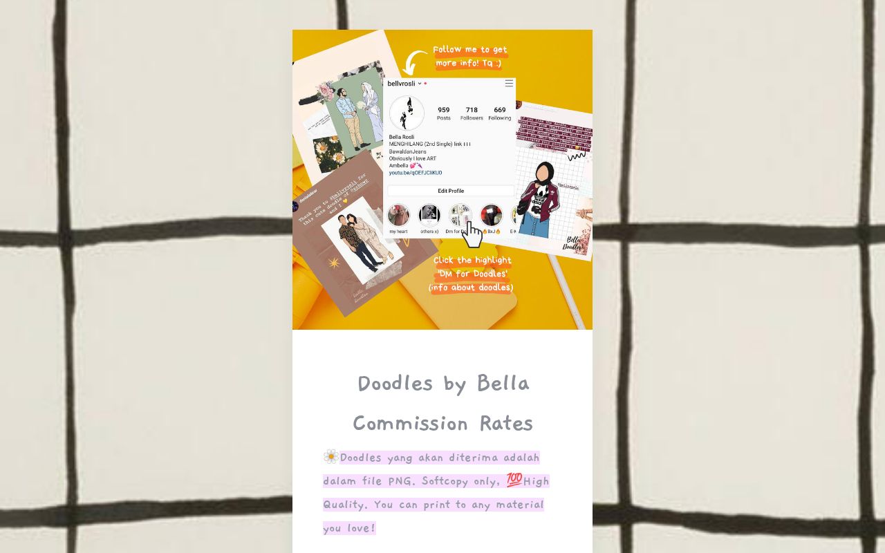 Commission Rates of Doodle by Bella